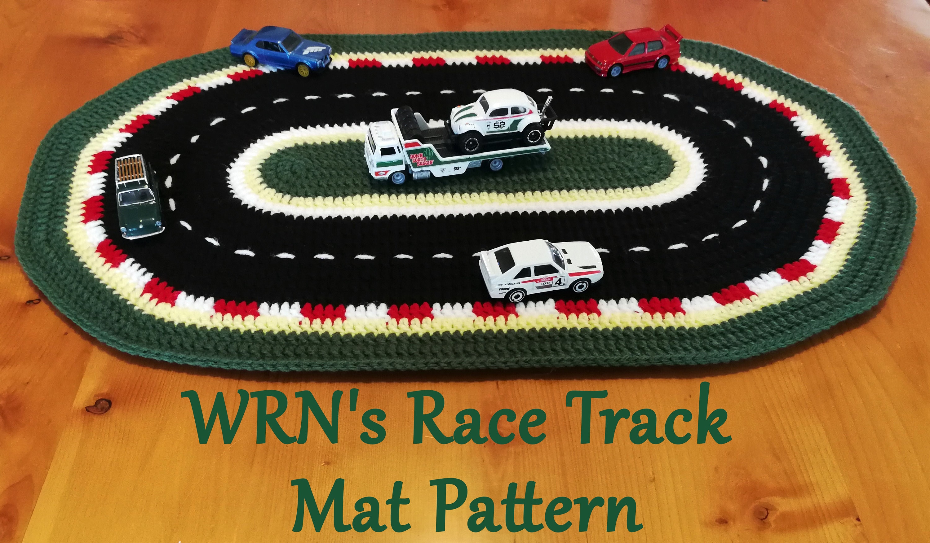 Wrn's Race Track Mat Pattern PDF File - Etsy