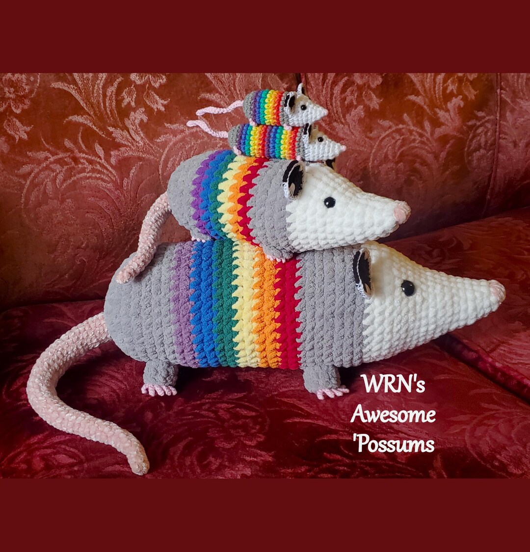 Wrn's Awesome 'possum Rainbow Edition Life Sized - Etsy