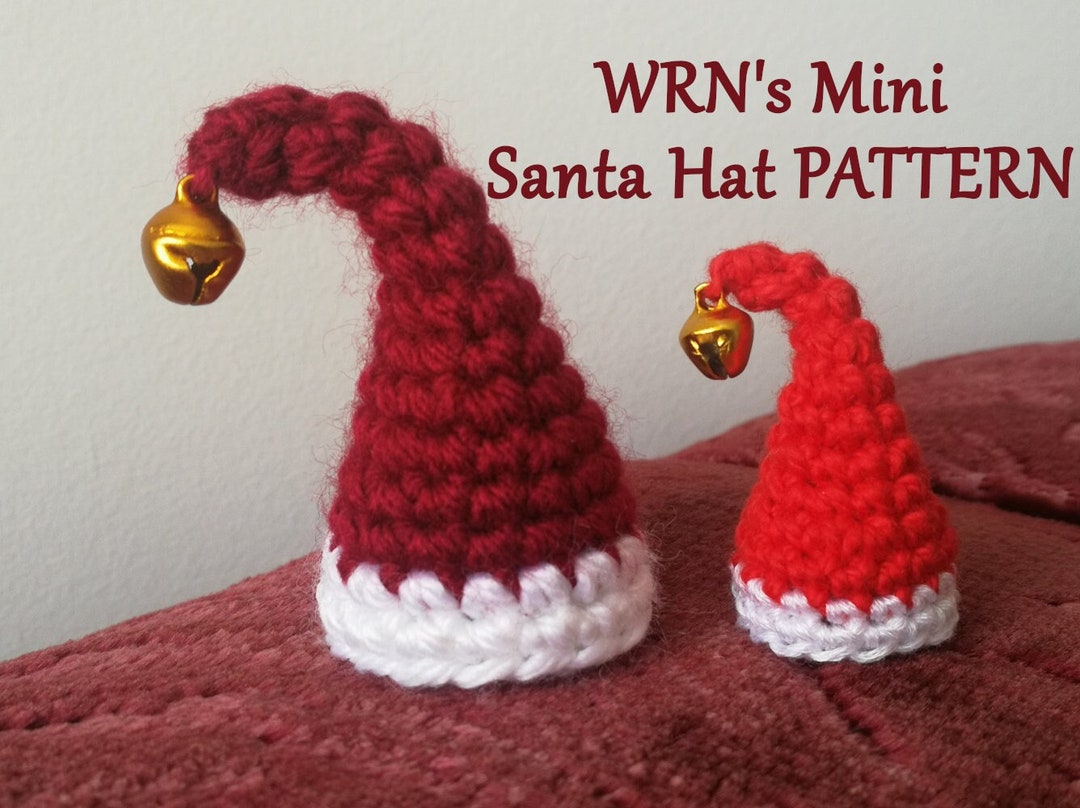 Wrn's Mini Santa Hat PATTERN - PDF - Etsy