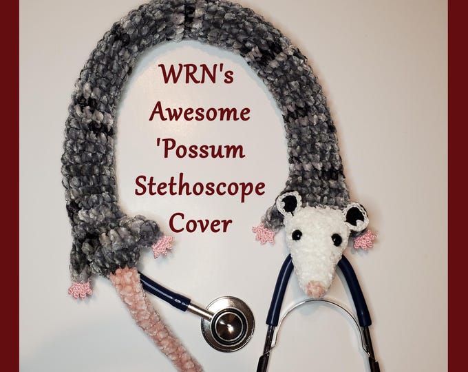 Handmade Crochet STETHOSCOPE COVER Gray Sock Monkey - Etsy
