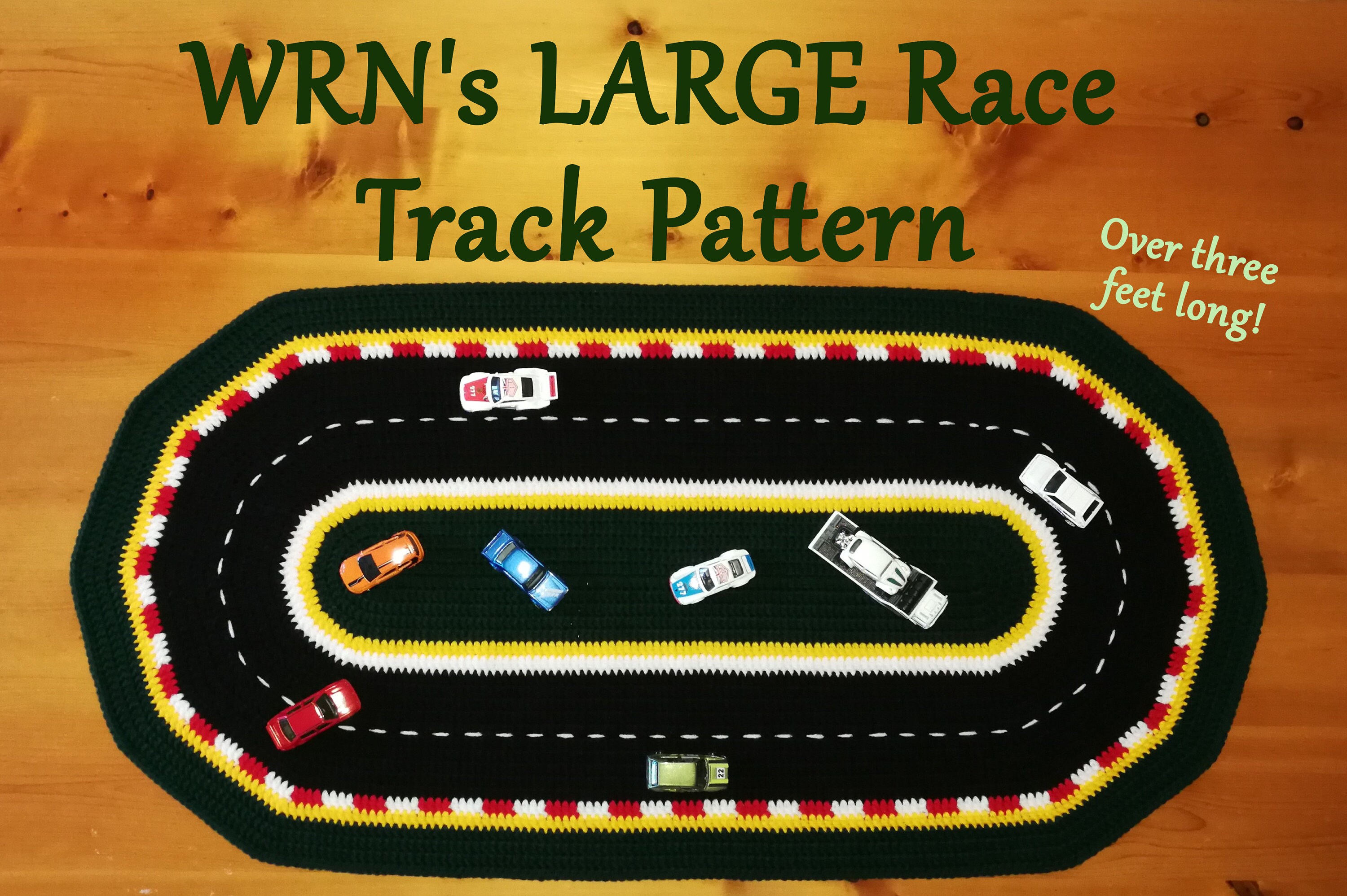 Wrn's LARGE Race Track Mat Pattern PDF File - Etsy