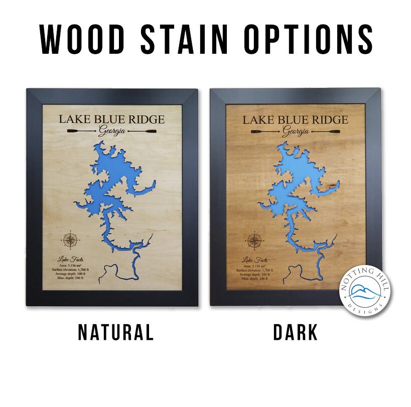 Lake House Decor Framed Wood Map Custom Lake Art 3 D - Etsy