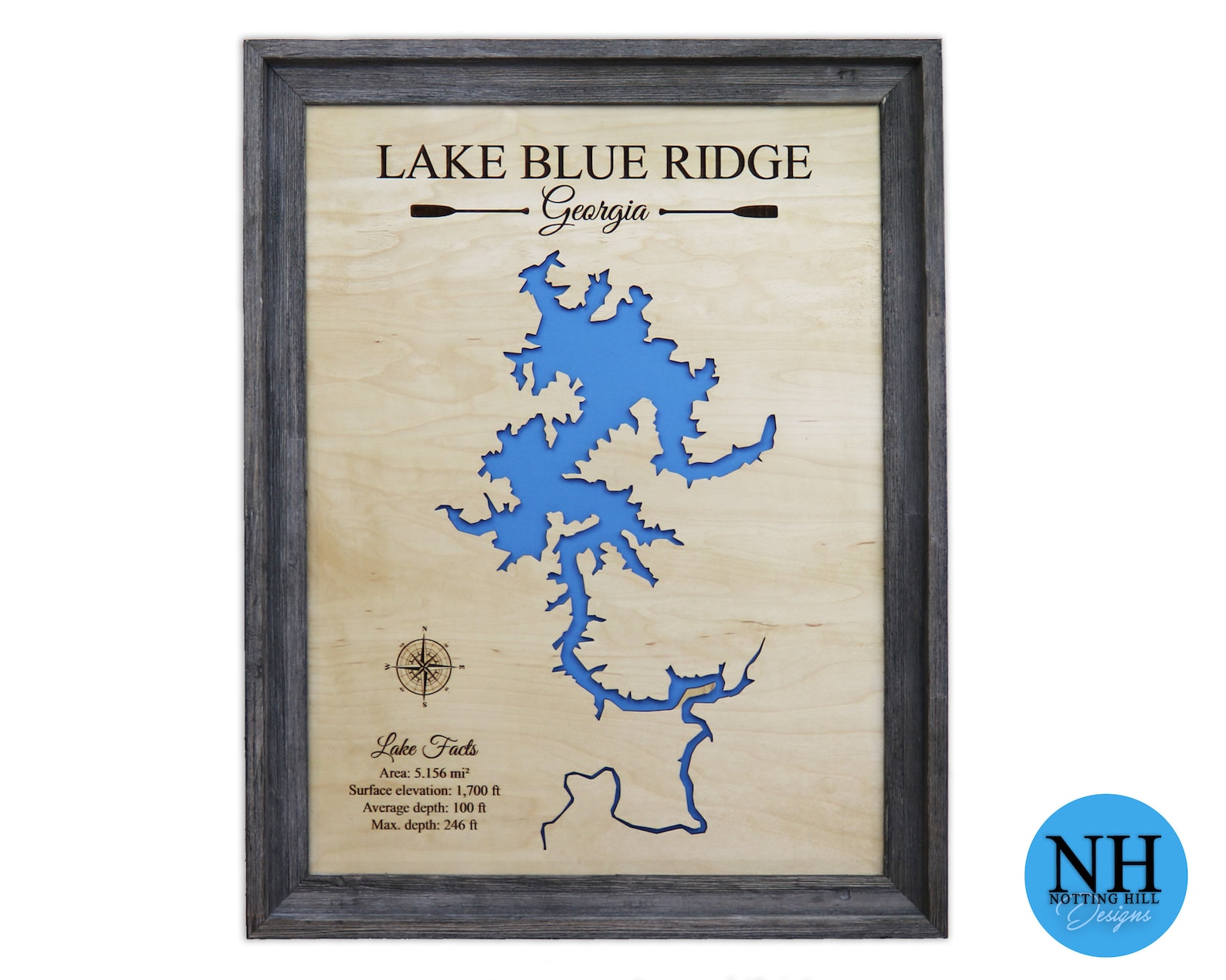 Lake House Decor Framed Wood Map Custom Lake Art 3 D - Etsy