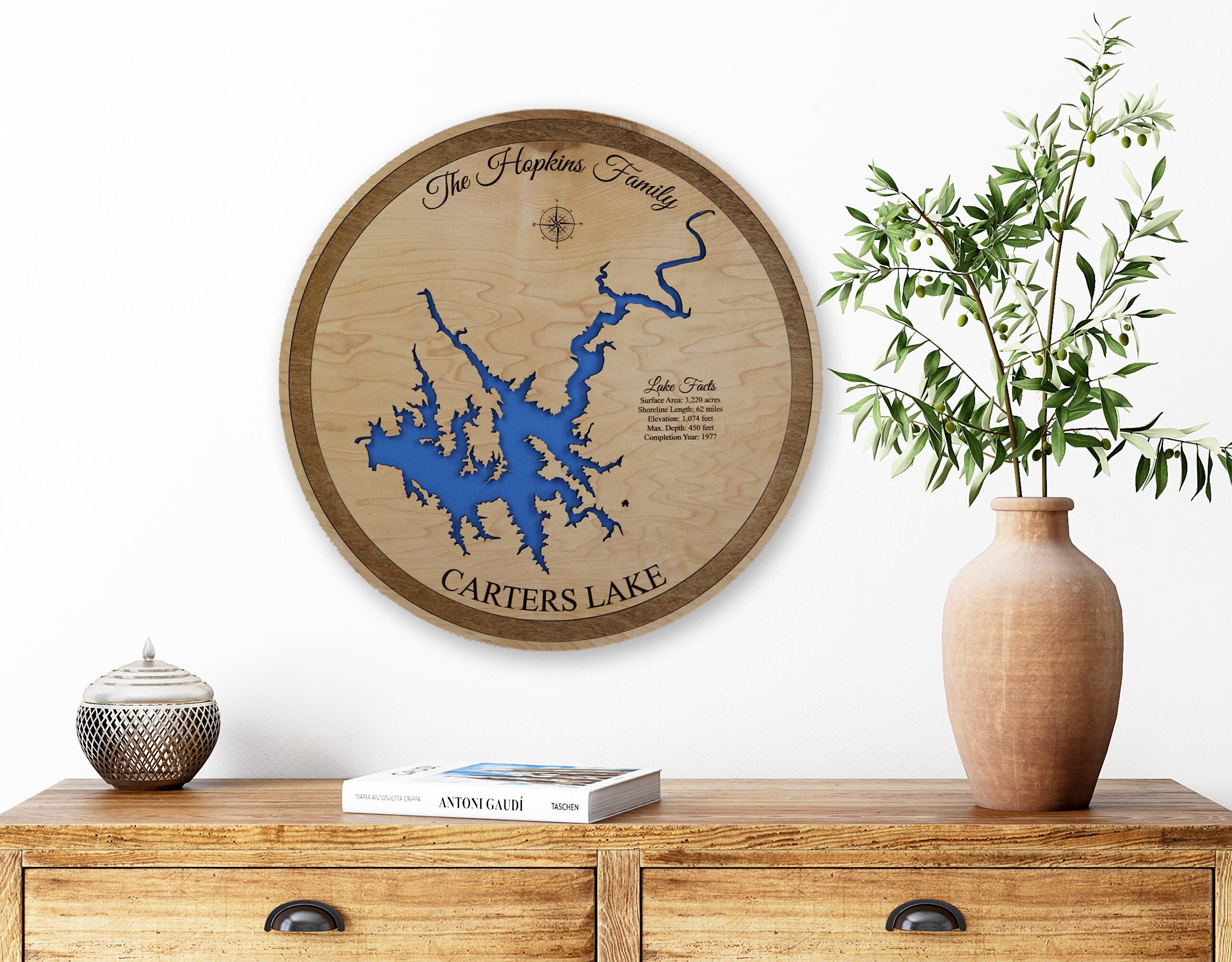 Lake Roaming Rock, Custom Wood Map, depth map, wood map, gift, art ... Lake Roaming Rock, Custom Wood Map, depth map, wood map, gift, art ...