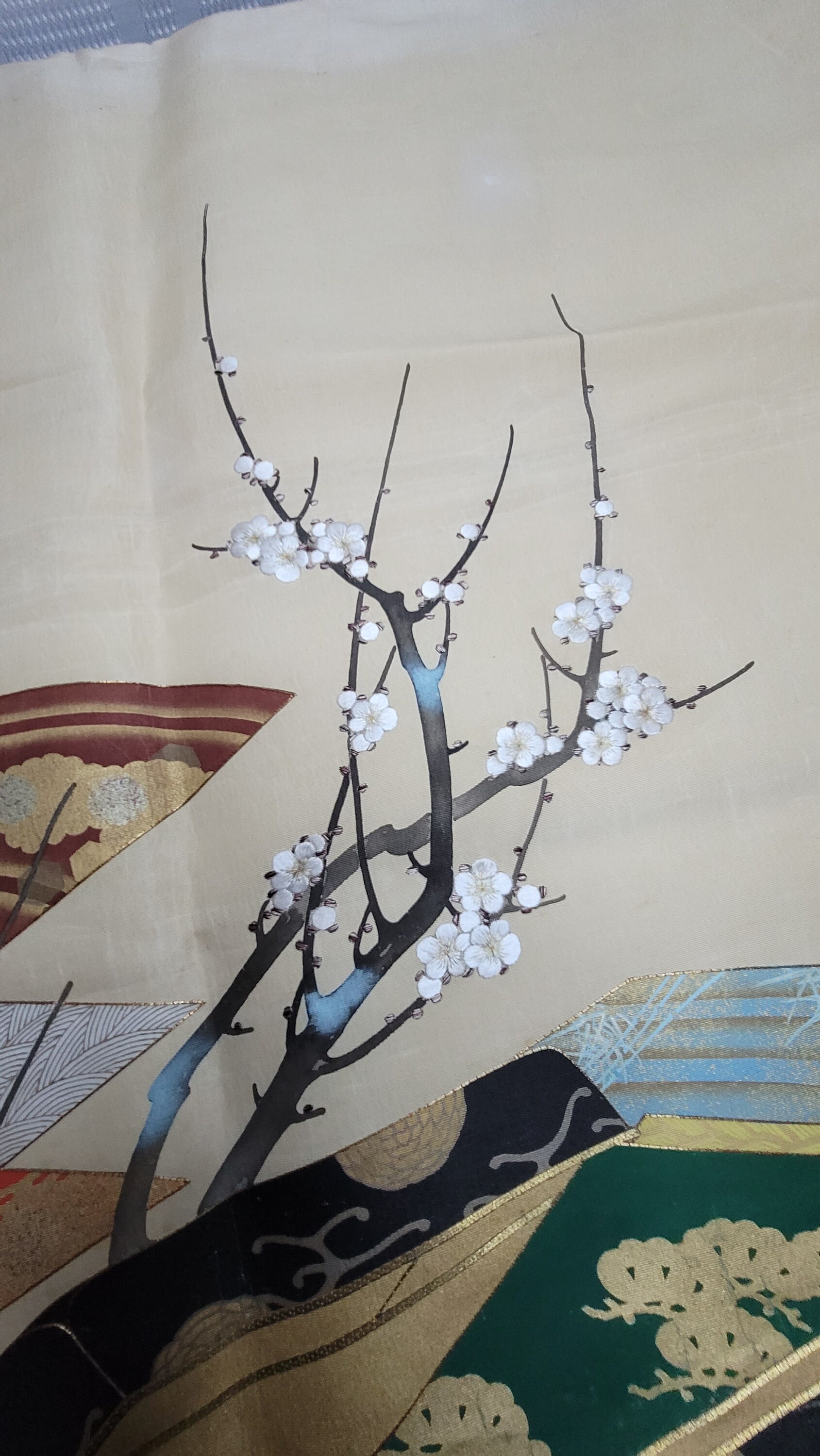 Japanese Vintage Silk Hanging Flag Decoration US Seller - Etsy