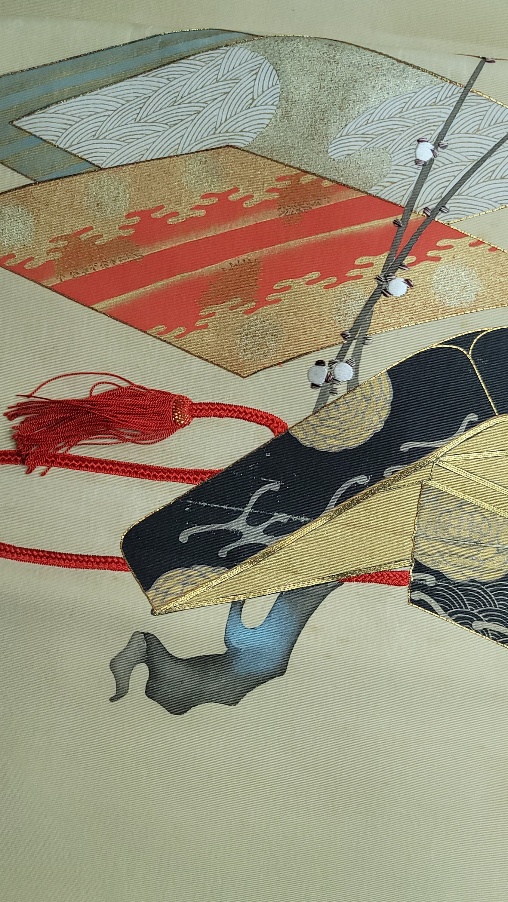 Japanese Vintage Silk Hanging Flag Decoration US Seller - Etsy