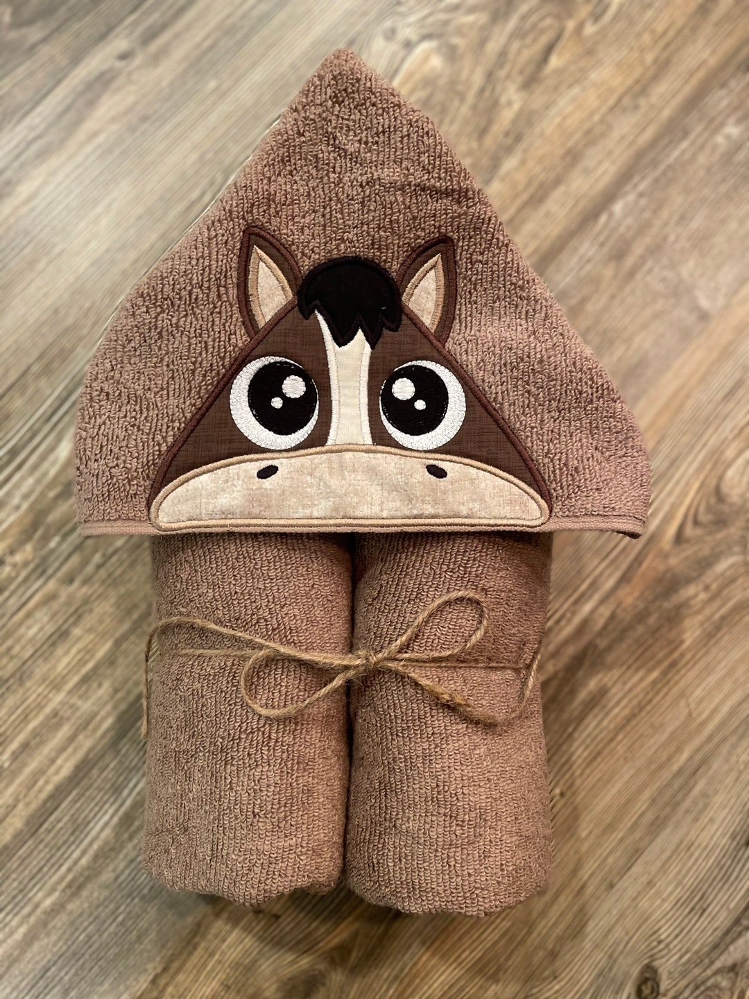 Hooded Horse Bath Towel - Etsy