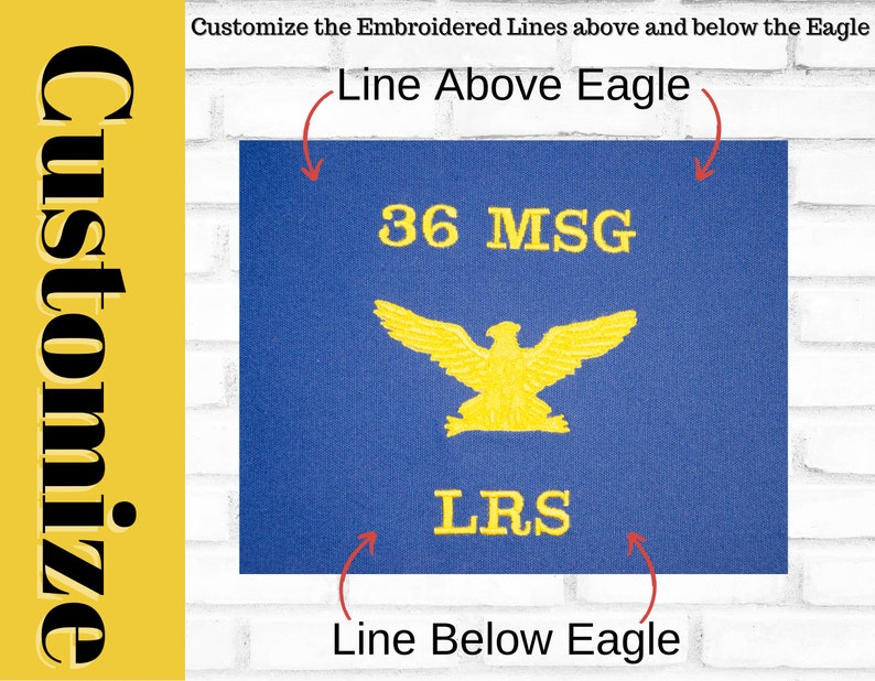 Air Force Guidon Flag USAF Medium Size Flag 10 X 15.5 Hemmed Single ...