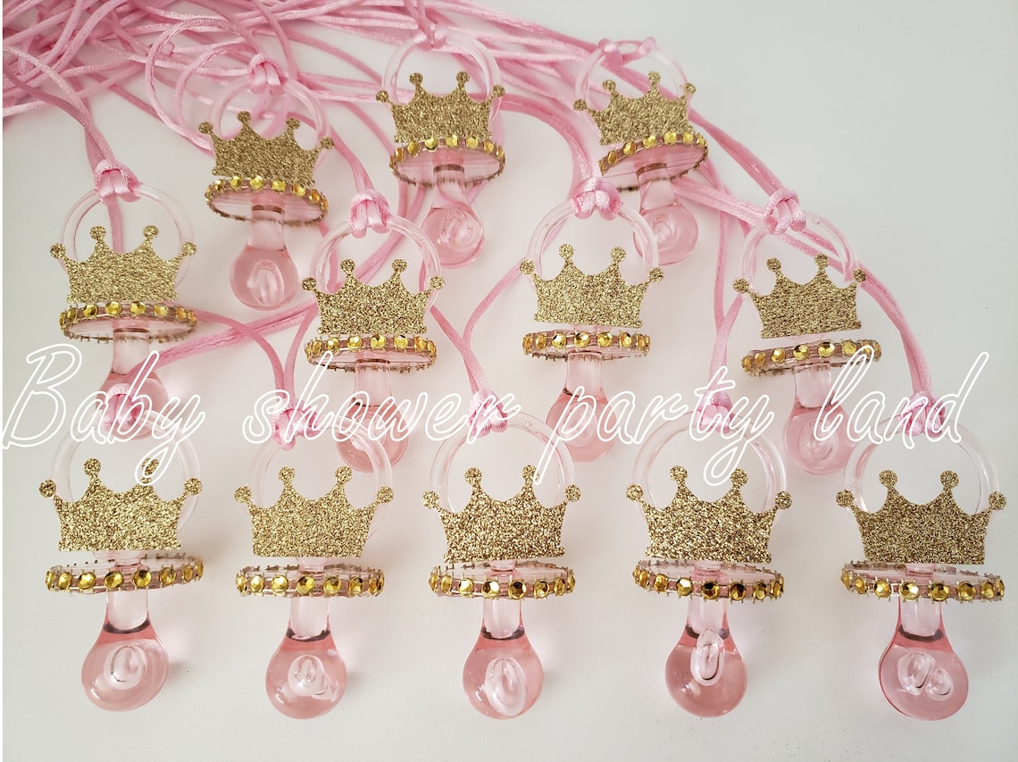 Princess Baby Shower Decorations | A Set of 12 Princess Pacifier ...