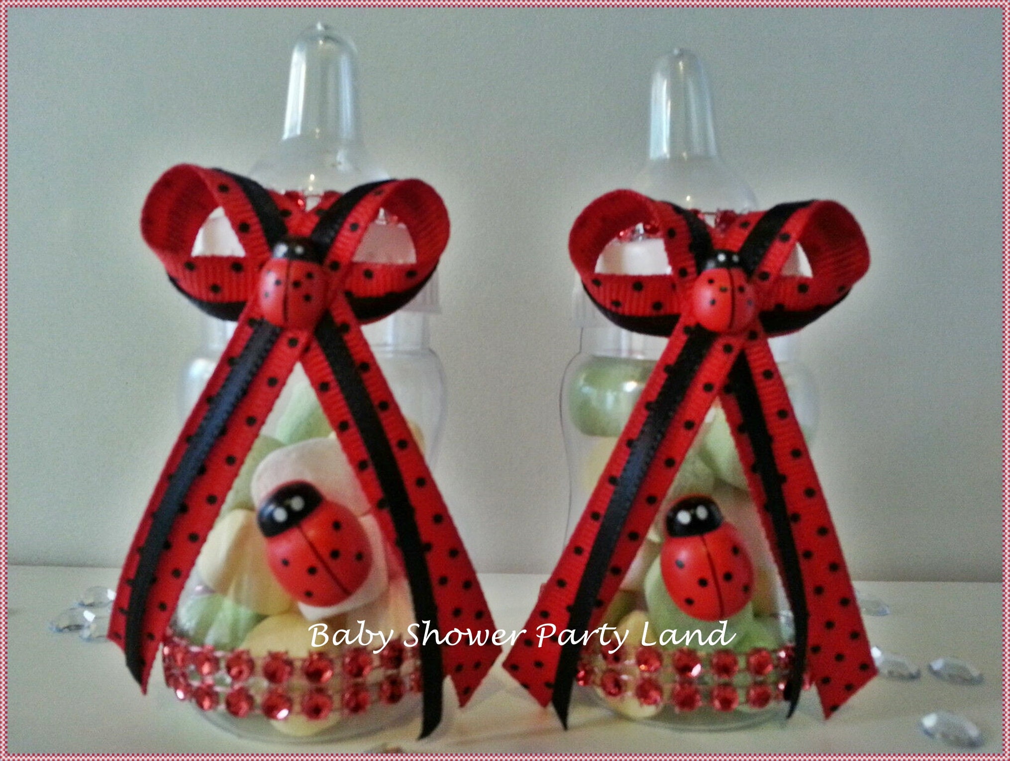 Ladybug Baby Shower A Set of 12 Ladybug Party Favors - Etsy