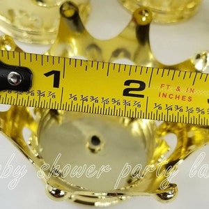 Little Princess | A Set of 12 Gold Fillable Crowns | Baby Shower ...