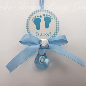 Baby Shower Favors | A Set of 12 Pacifier Necklaces | It's a Boy ...