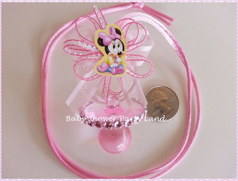 Minnie Mouse Theme A Set of 12 Minnie Mouse Pacifier | Etsy