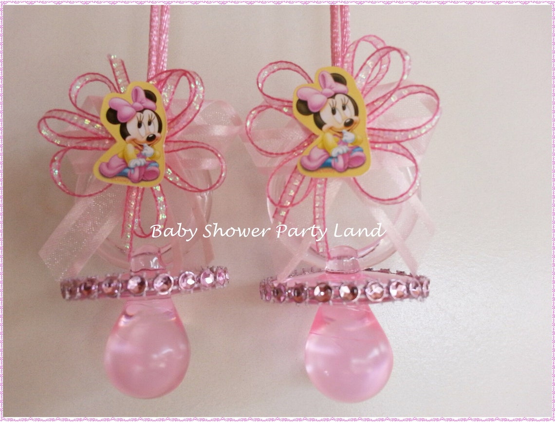 Minnie Mouse Theme A Set of 12 Minnie Mouse Pacifier | Etsy