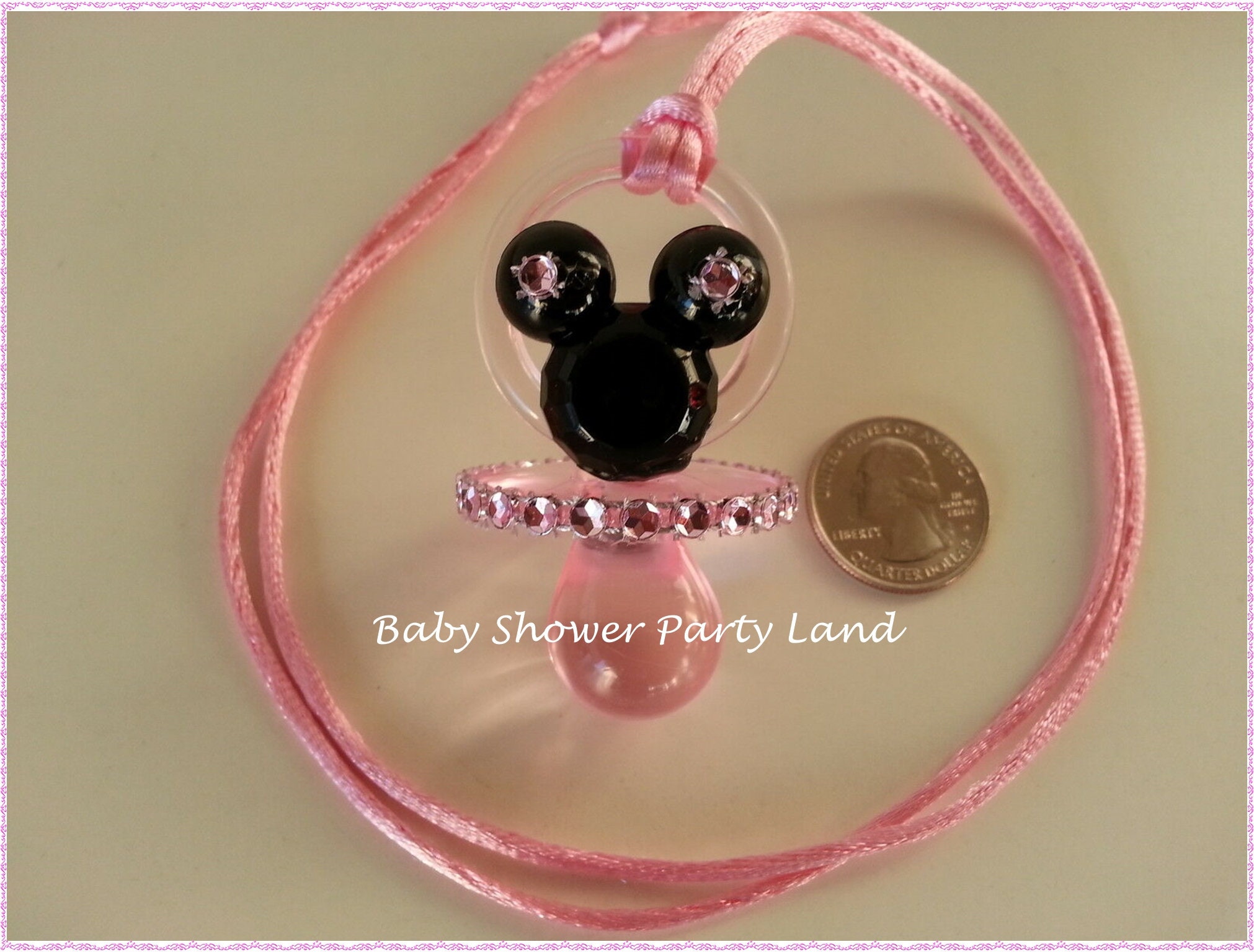 Minnie Mouse Theme A Set of 12 Minnie Mouse Pacifier - Etsy