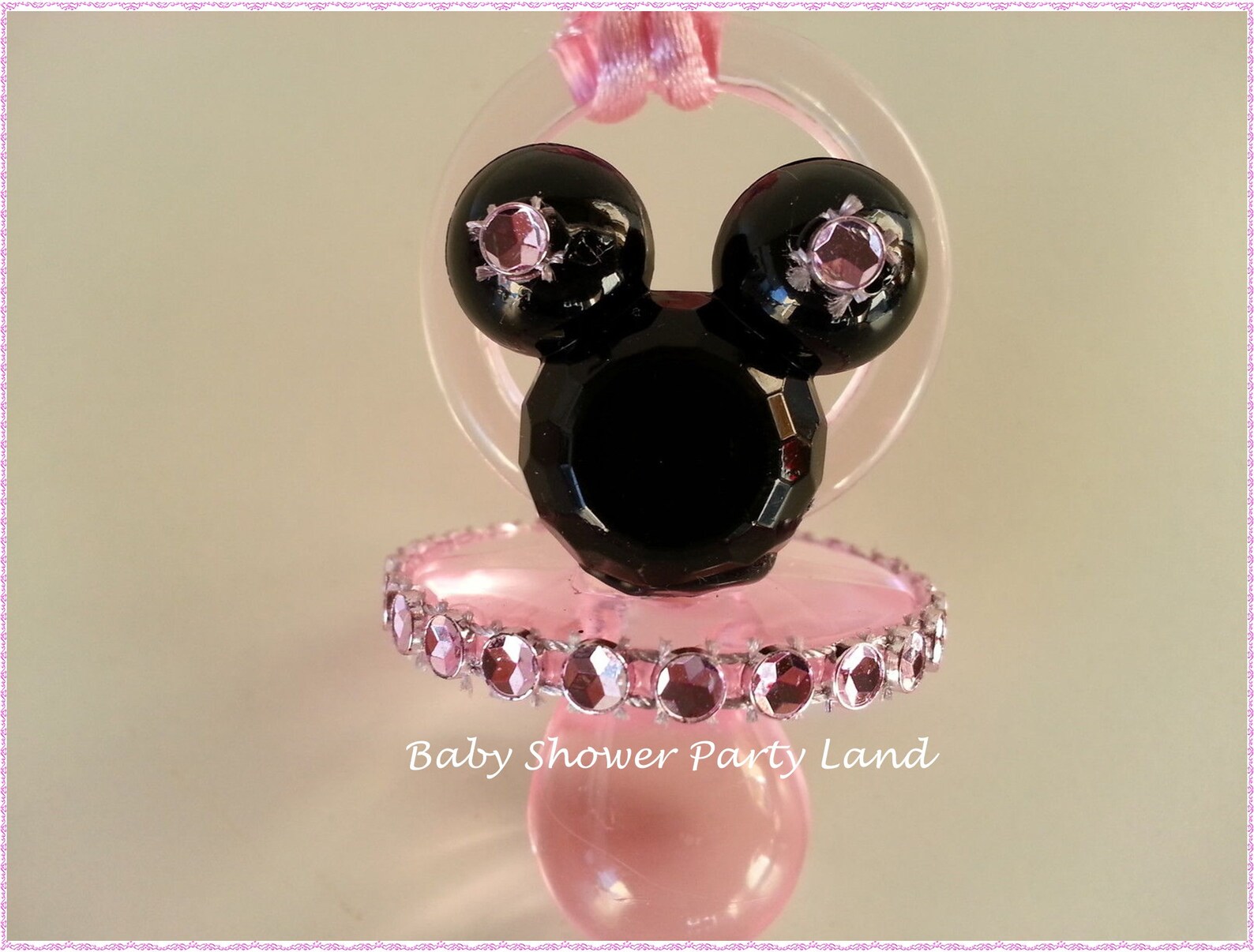 Minnie Mouse Theme A Set of 12 Minnie Mouse Pacifier - Etsy