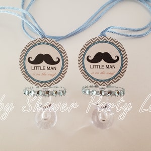 Little Man A Set of 12 Little Man With Mustache Pacifier - Etsy