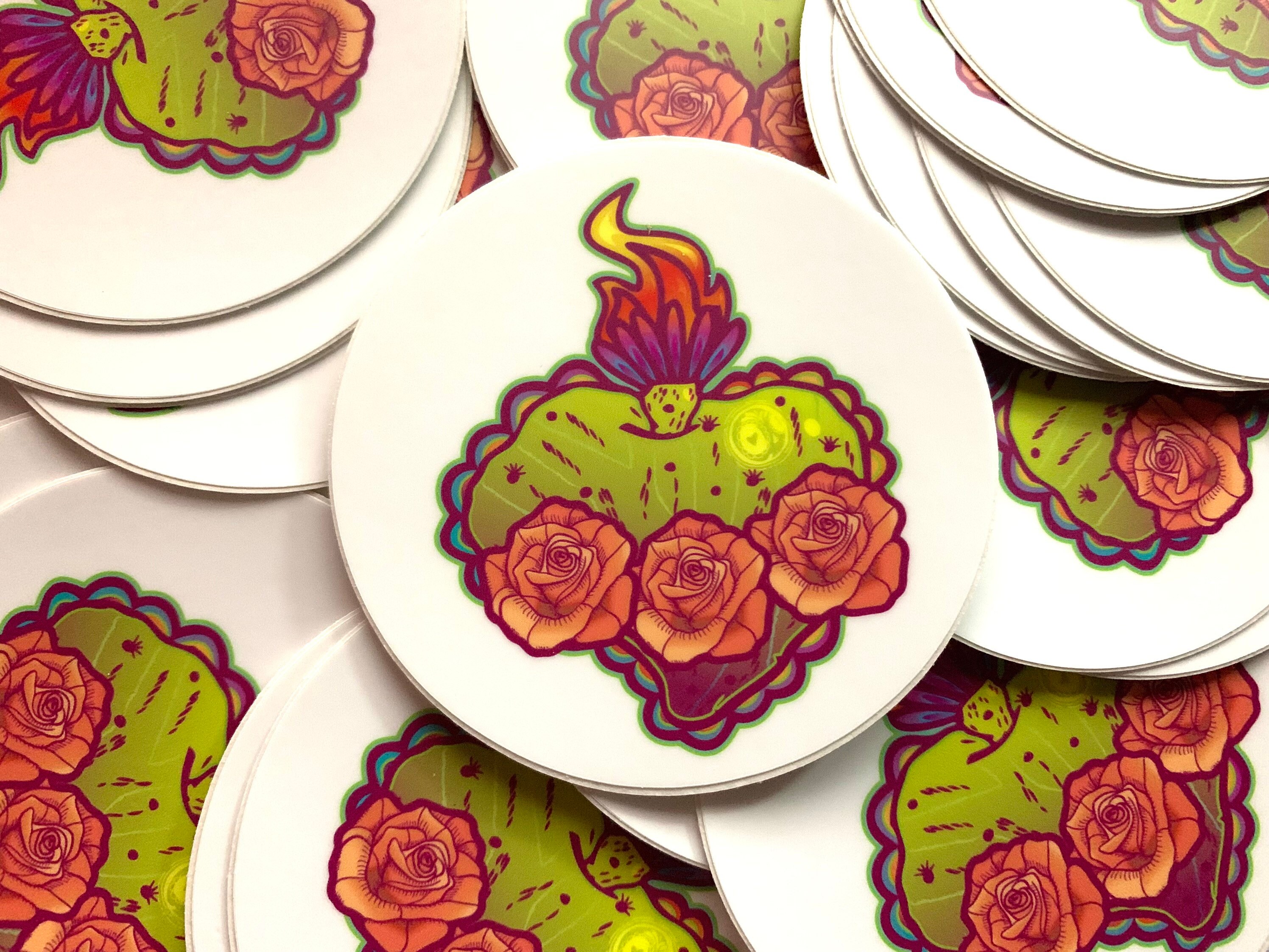 Milagros Corazon De Nopal Prickly Heart - Etsy