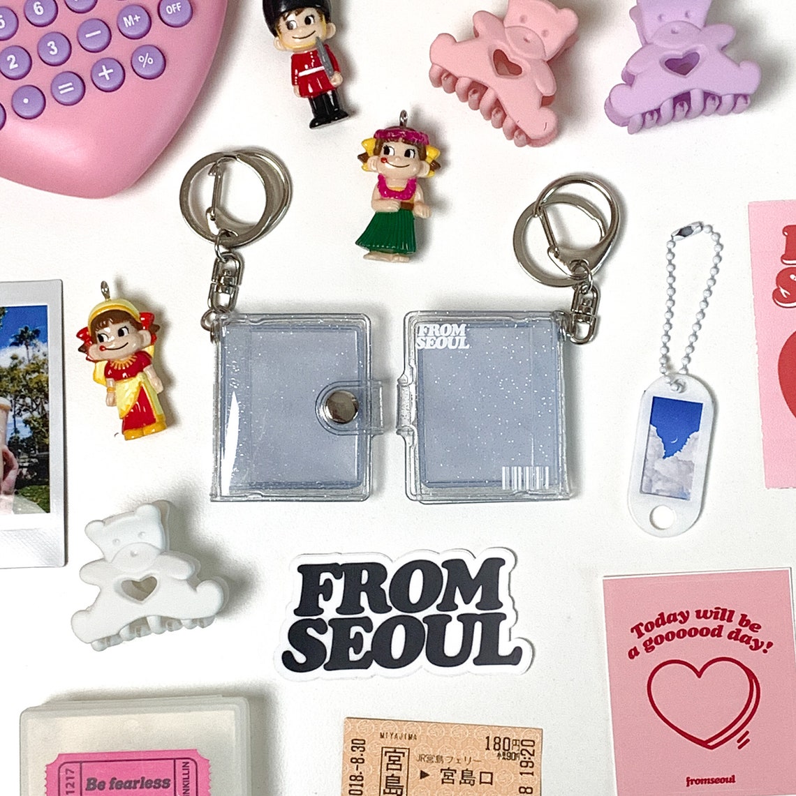 Made in Korea Mini Photo Album Keychain K-pop Idol Photo | Etsy