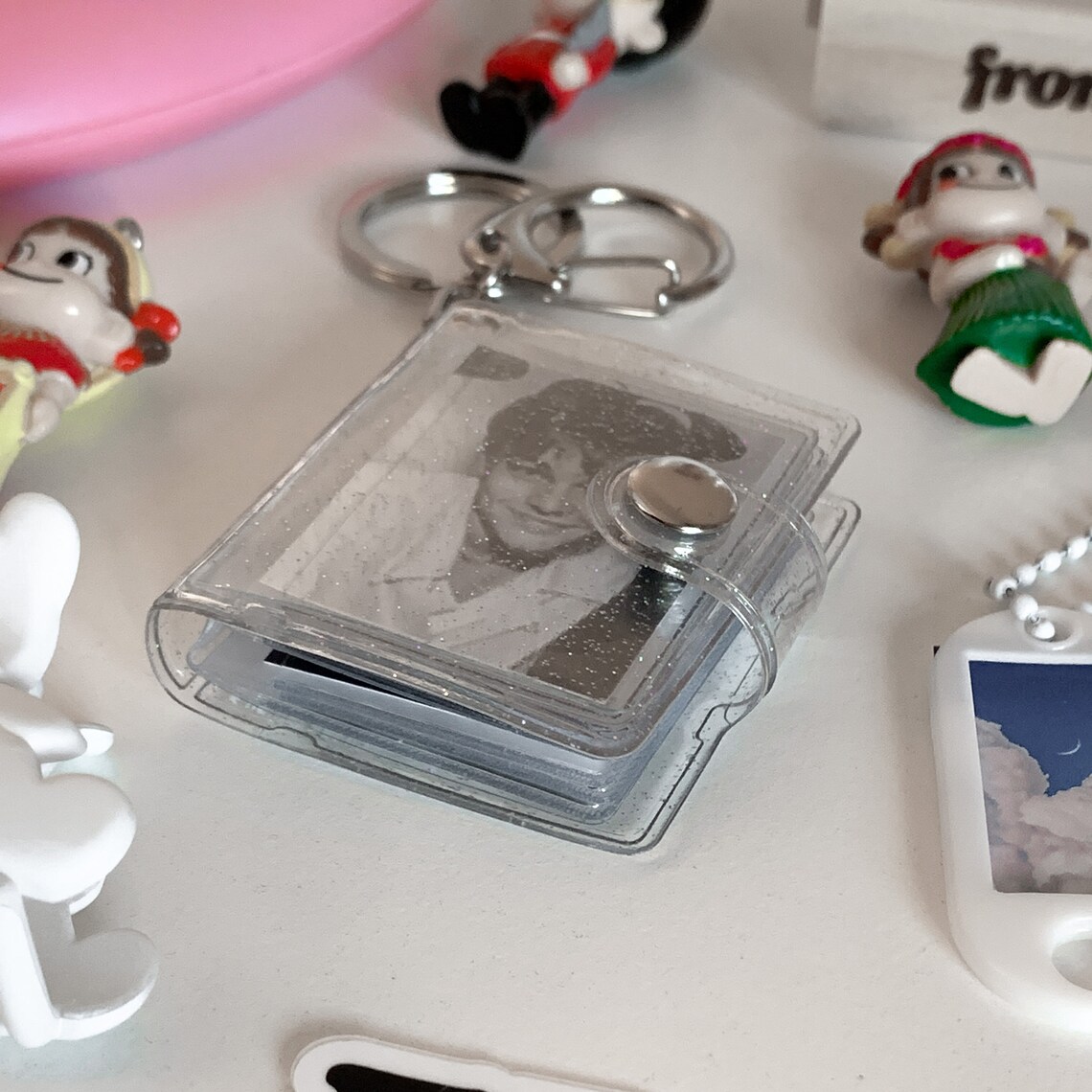 Made in Korea Mini Photo Album Keychain K-pop Idol Photo | Etsy