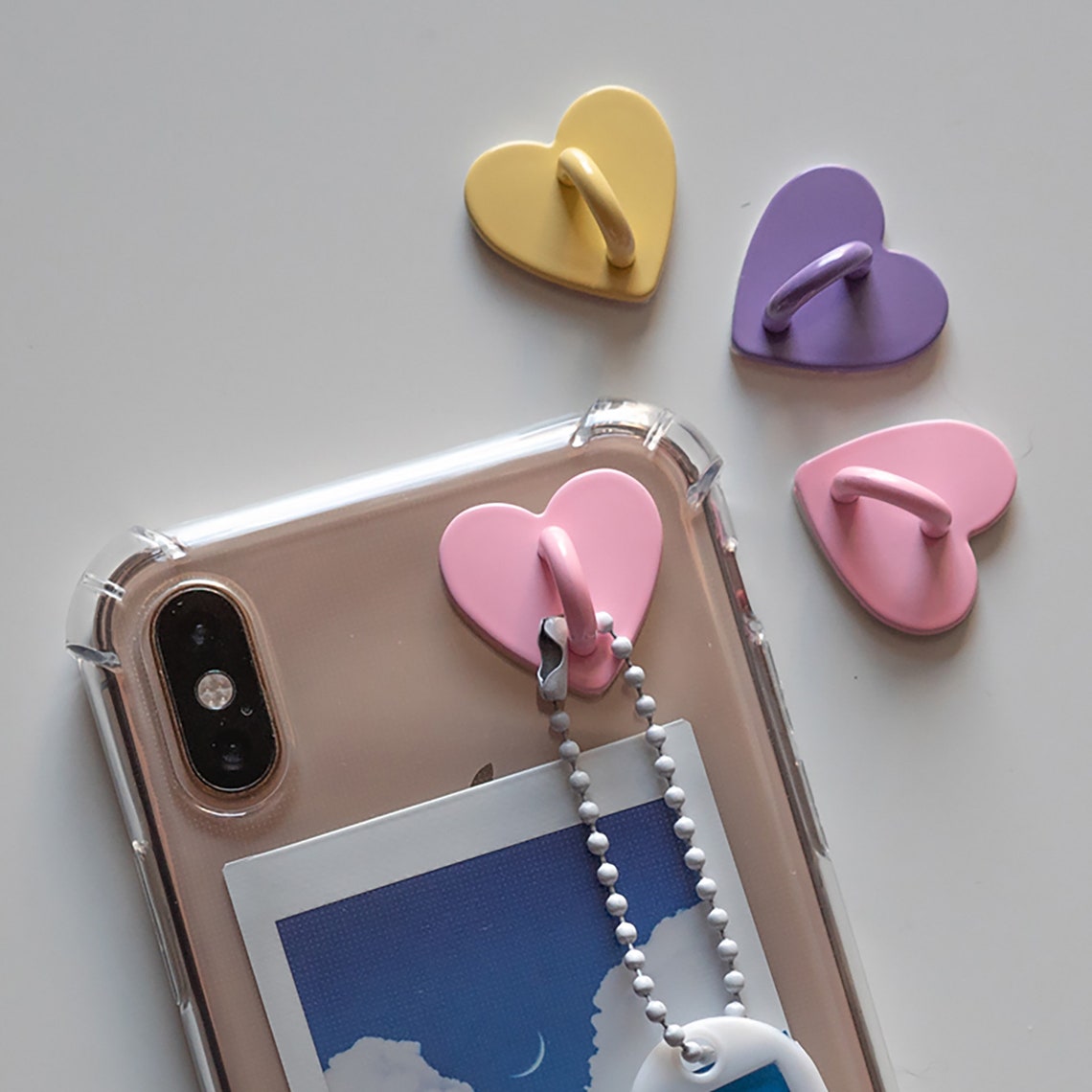 Adhesive Heart Phone Hook for Phone Charms Cellphone Hook - Etsy