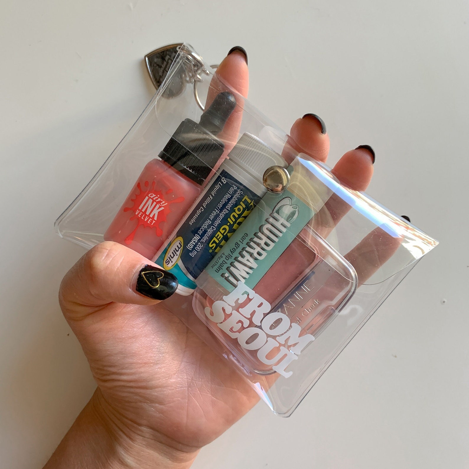 Korean Style Clear Pouch PVC Pouch Cosmetic Pouch - Etsy
