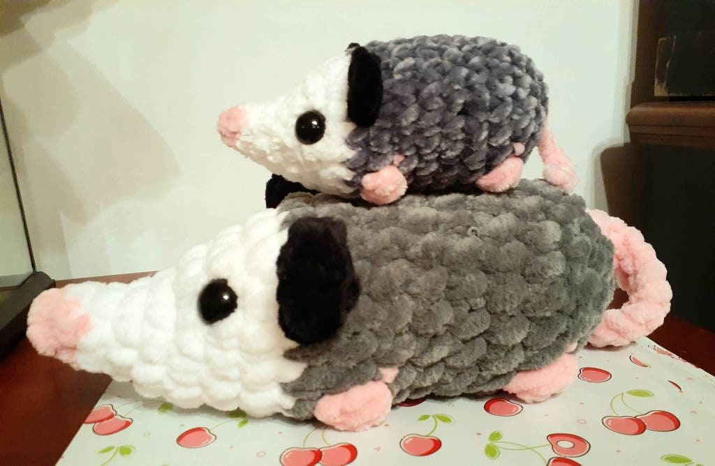Crochet Possum Possum Plush Possum Stuffed Animal Opossum - Etsy
