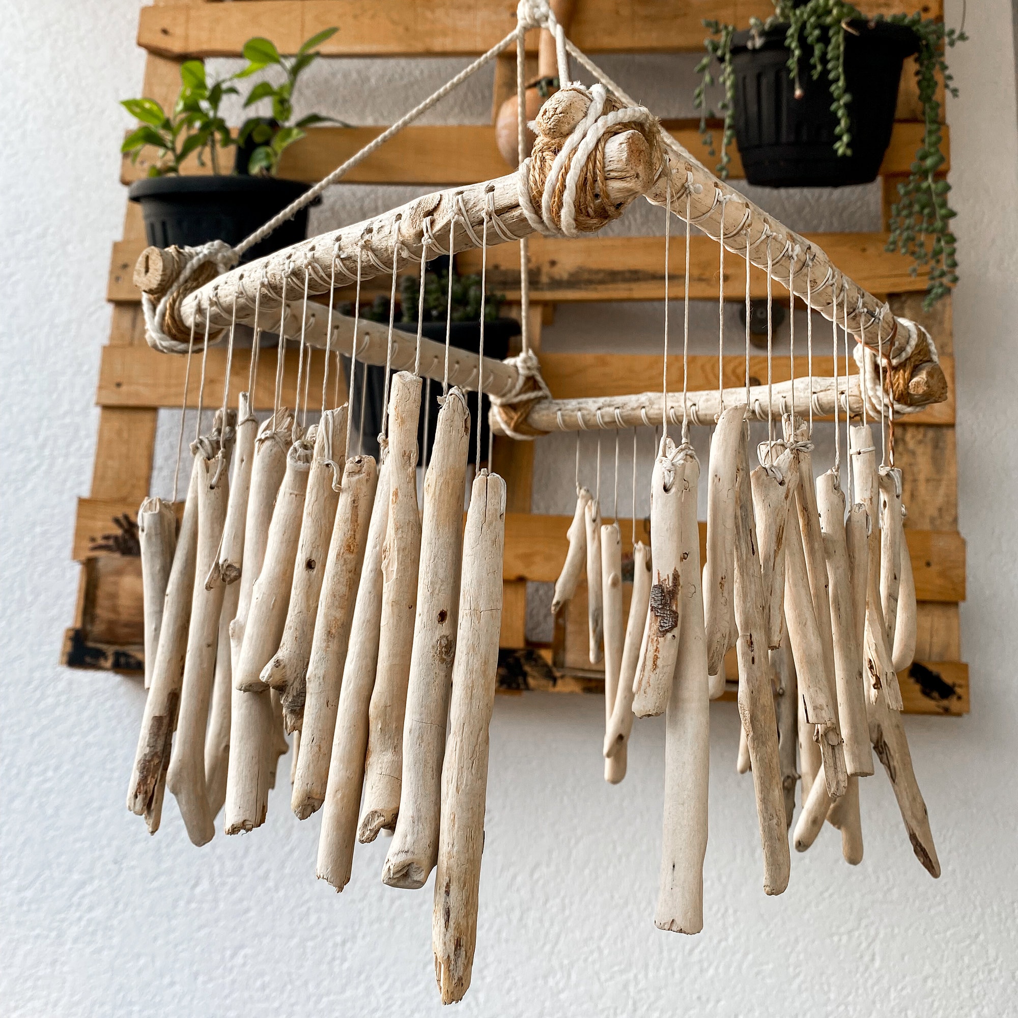 Handmade Driftwood Wind Chimes, Sounds of Nature, Home, Beach Wood ...