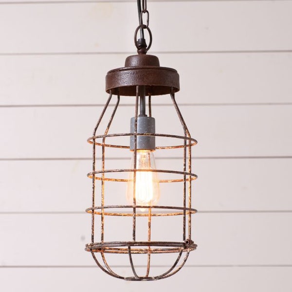 Cage Pendant Light - Etsy