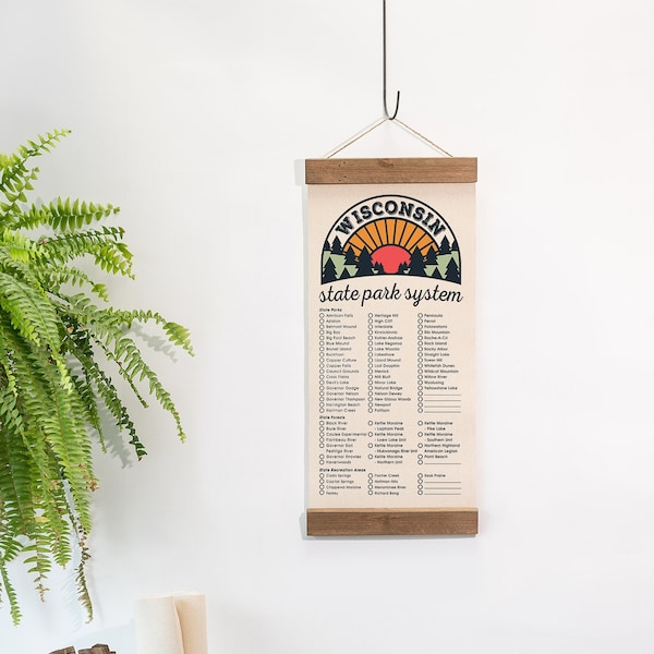 Wisconsin State Parks Poster - Etsy