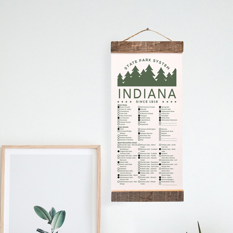 Indiana State Park Checklist - Etsy
