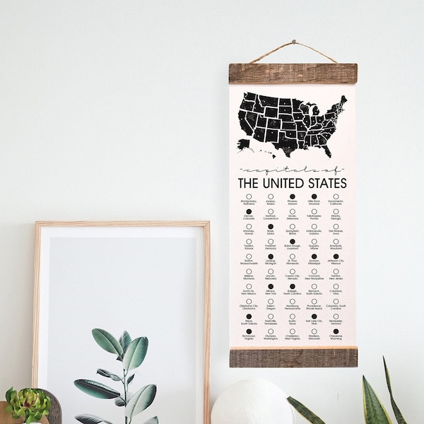 Check List Map of United States - Etsy