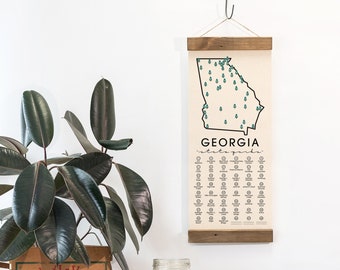 GA State Park Adventure Checklist WITH Pen // Georgia State | Etsy