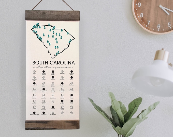 SC State Parks Map | Printable Map | Coloring Parks Map | South ...