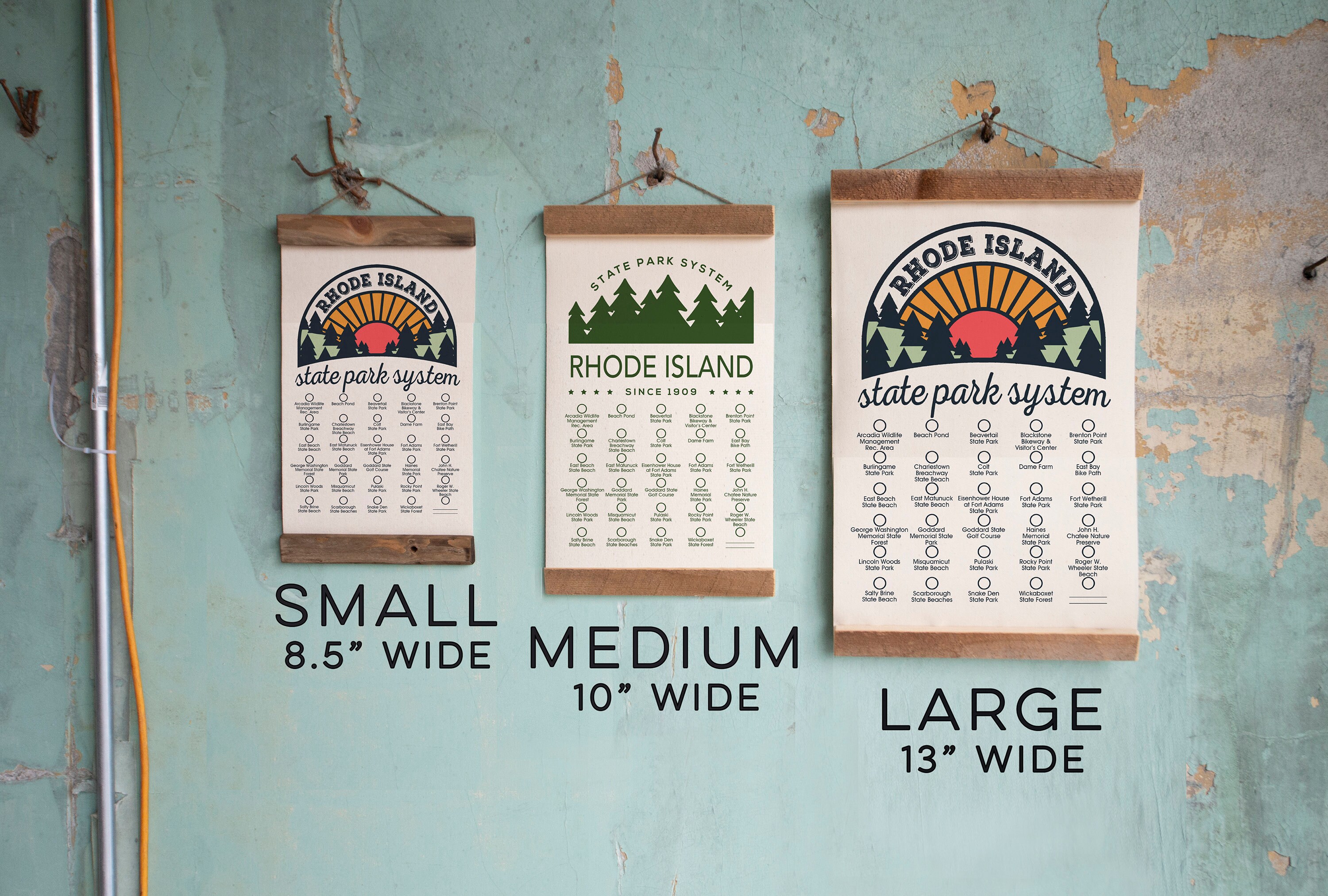 Rhode Island State Park Checklist WITH Pen // Travel Rhode - Etsy