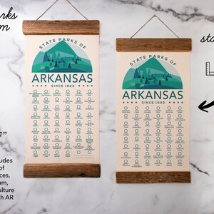 AR State Park Adventure Checklist WITH Pen // Arkansas State | Etsy