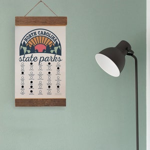 NC State Park Adventure Checklist WITH Pen // North Carolina State Park ...