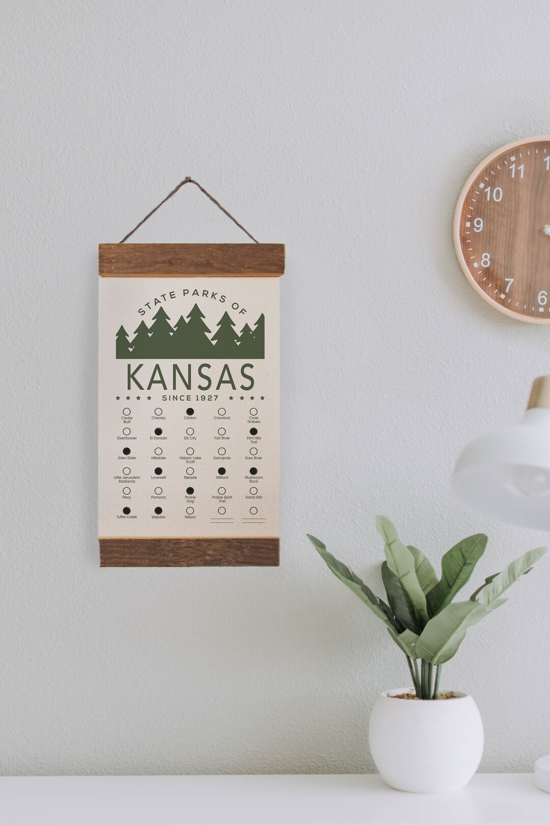KS State Park Adventure Checklist WITH Pen // Kansas State Park ...
