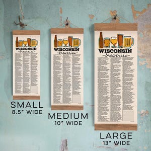 WI Brewery Checklist WITH Pen / Wisconsin Beer Bucket List // Travel ...