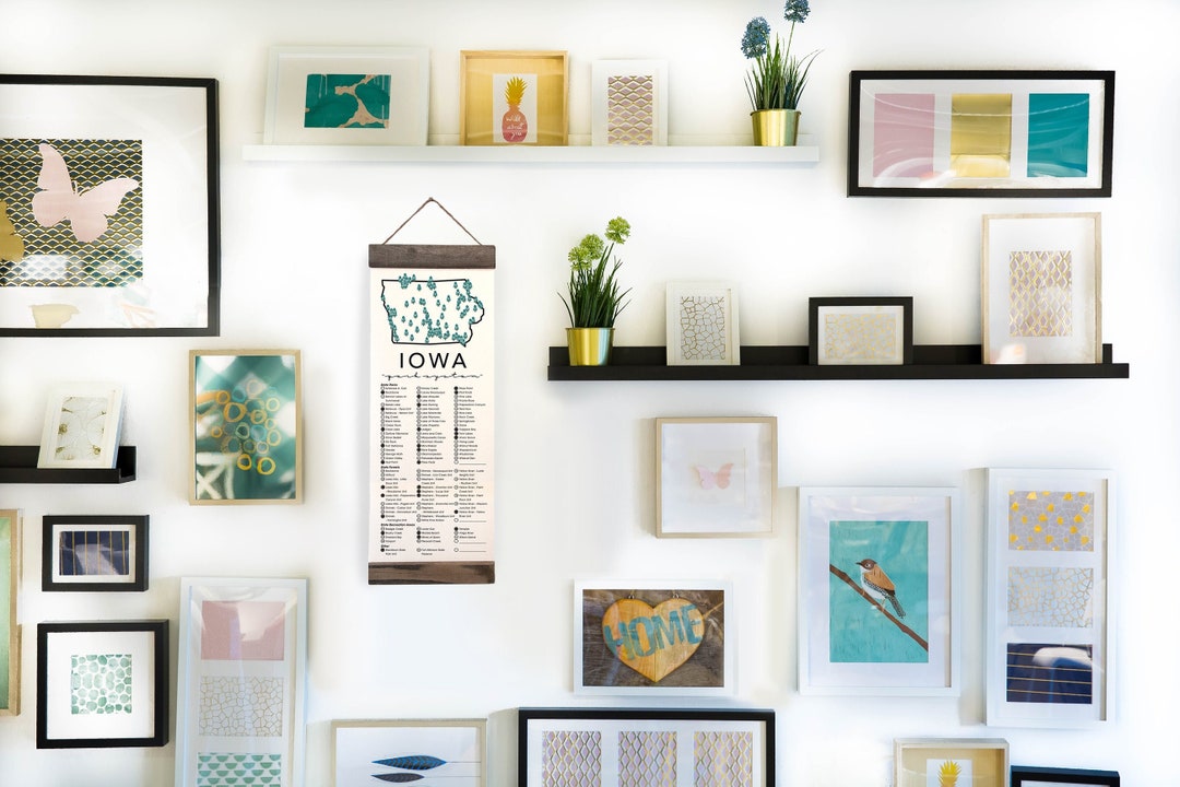 IA State Park Adventure Checklist WITH Pen // Iowa State Park // Travel ...