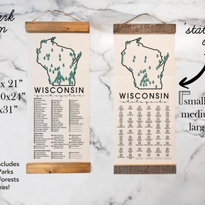 WI State Park Adventure Checklist WITH Pen // Wisconsin State Park ...