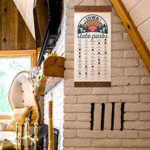 IA State Park Adventure Checklist WITH Pen // Iowa State Park // Travel ...