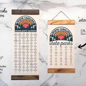 NC State Park Adventure Checklist WITH Pen // North Carolina | Etsy