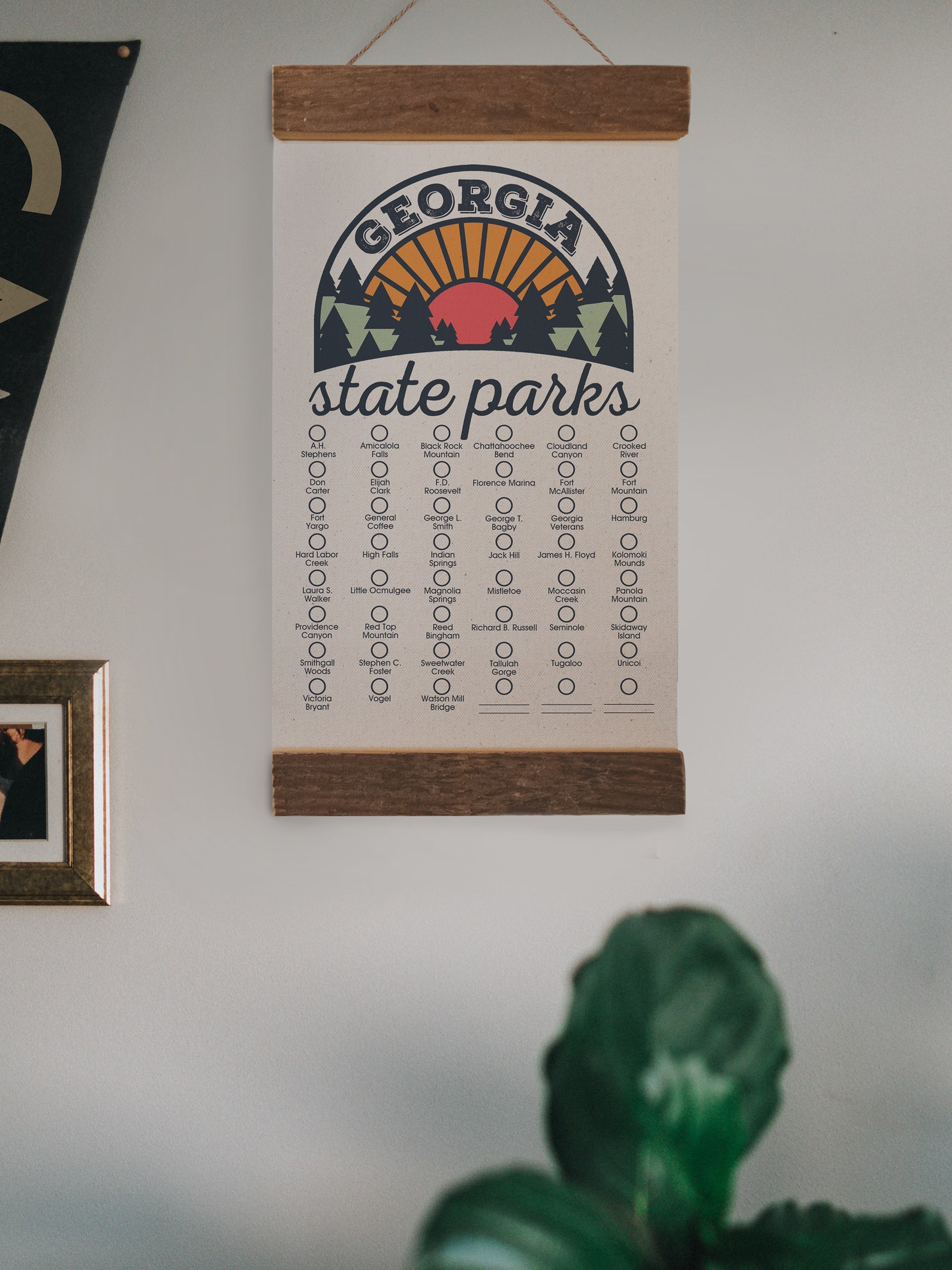 GA State Park Adventure Checklist WITH Pen // Georgia State | Etsy