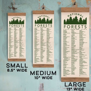 National Forest Checklist WITH Pen, National Park Gift, Hiker Gift, US ...