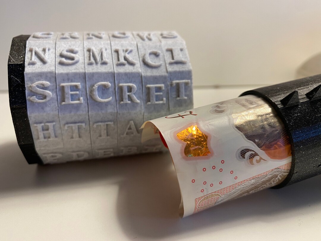 Enigmatic 3D Printed Cryptex Intricate Puzzle Box With Personalization ...
