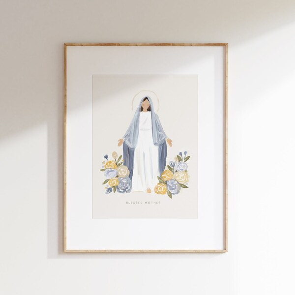 Abstract Virgin Mary - Etsy