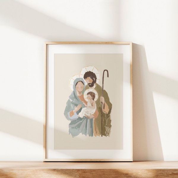 Holy Family Print - Etsy