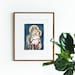 8x10 Abstract Virgin Mary Digital Watercolor Christian Catholic Artwork ...