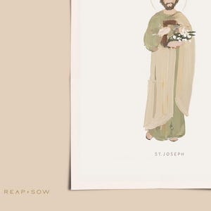 DIGITAL Saint Joseph Art Print Oil Painting - St. Joseph Catholic Art ...